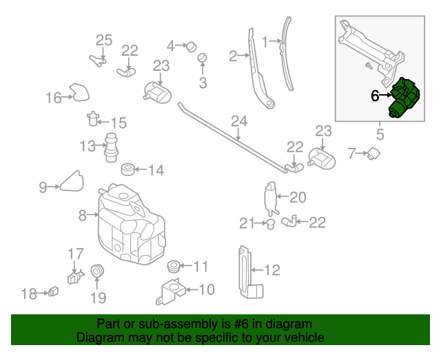 423-955-113 - Wiper Motor 2008-2015 Audi R8 | Audi OEM Parts