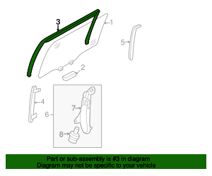 83530-4D000 - Run Channel 2006-2014 Kia Sedona | Kia.Parts Store
