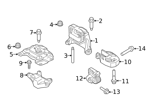 Engine & Trans Mounting for 2019 Ford Transit Connect | Genuine OEM ...