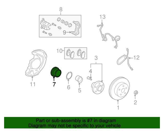 43246-48011 - Dust Shield For 2010-2015 Lexus | Lexus OE Parts