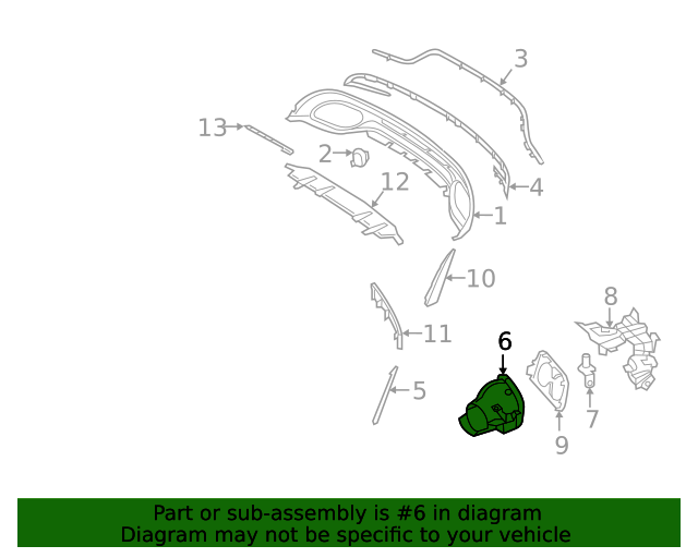 000-490-11-00 - Bumper Cover Heat Shield 2019-2023 Mercedes-Benz ...