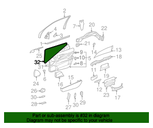 005-989-12-71-11 - Water Shield Seal 2000-2023 Mercedes-Benz | Mercedes ...