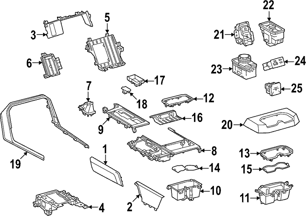 2022-2024 Toyota Tundra Cup Holder 55625-0C020-C1 | Toyota Parts Center