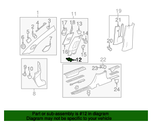 2012-2016 GM Multi-Purpose Retainer 11569700 GM | GMPartsDirect.com