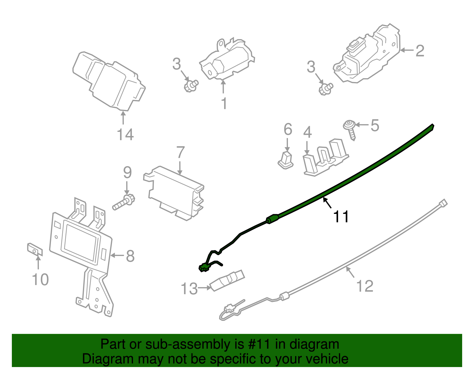 2020-2024 Ford | Sensor | LB5Z-14F680-A | Walls' Ford Parts