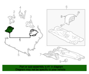 2017-2019 Jaguar XF Engine Mount T2H21216 | AutoNationParts.com