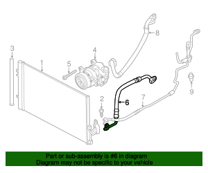 64539228235 - 2013-2017 BMW AC Hoses (64-53-9-228-235) | BMW of South ...