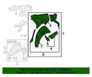 2019-2023 Volkswagen Jetta Inner Panel Assembly 17A-809-603-A ...