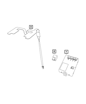 2016 Dodge Dart Heated Seat Module 68277162AA | Mopar eStore