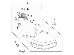 26555-5R00A - Tail Lamp Assembly 2021-2024 Nissan Kicks | Nissan Parts ...