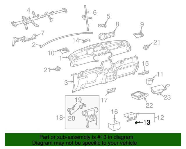 Switch Cover - Toyota (55539-32010-C0) | Toyota Parts
