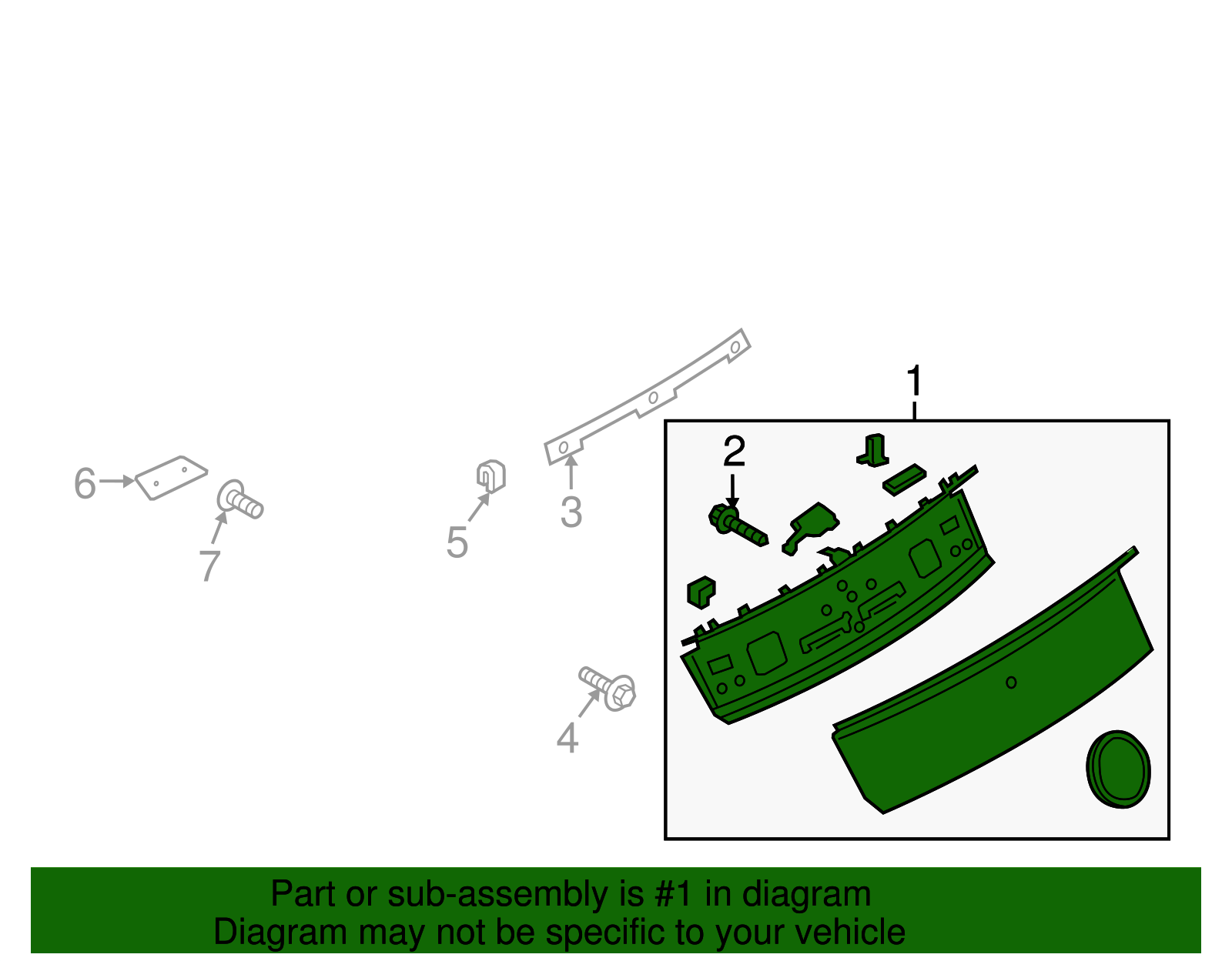 JR3Z-6342528-AG - Finish Panel 2018-2023 Ford Mustang | Big 3 Auto Parts
