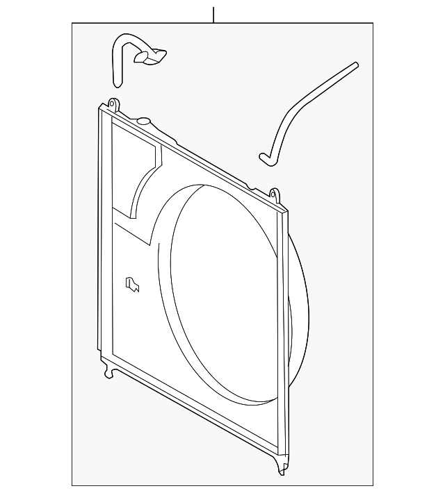16711-0S011 - Shroud Assembly - 2007-2022 Toyota | OEM Genuine Toyota Parts