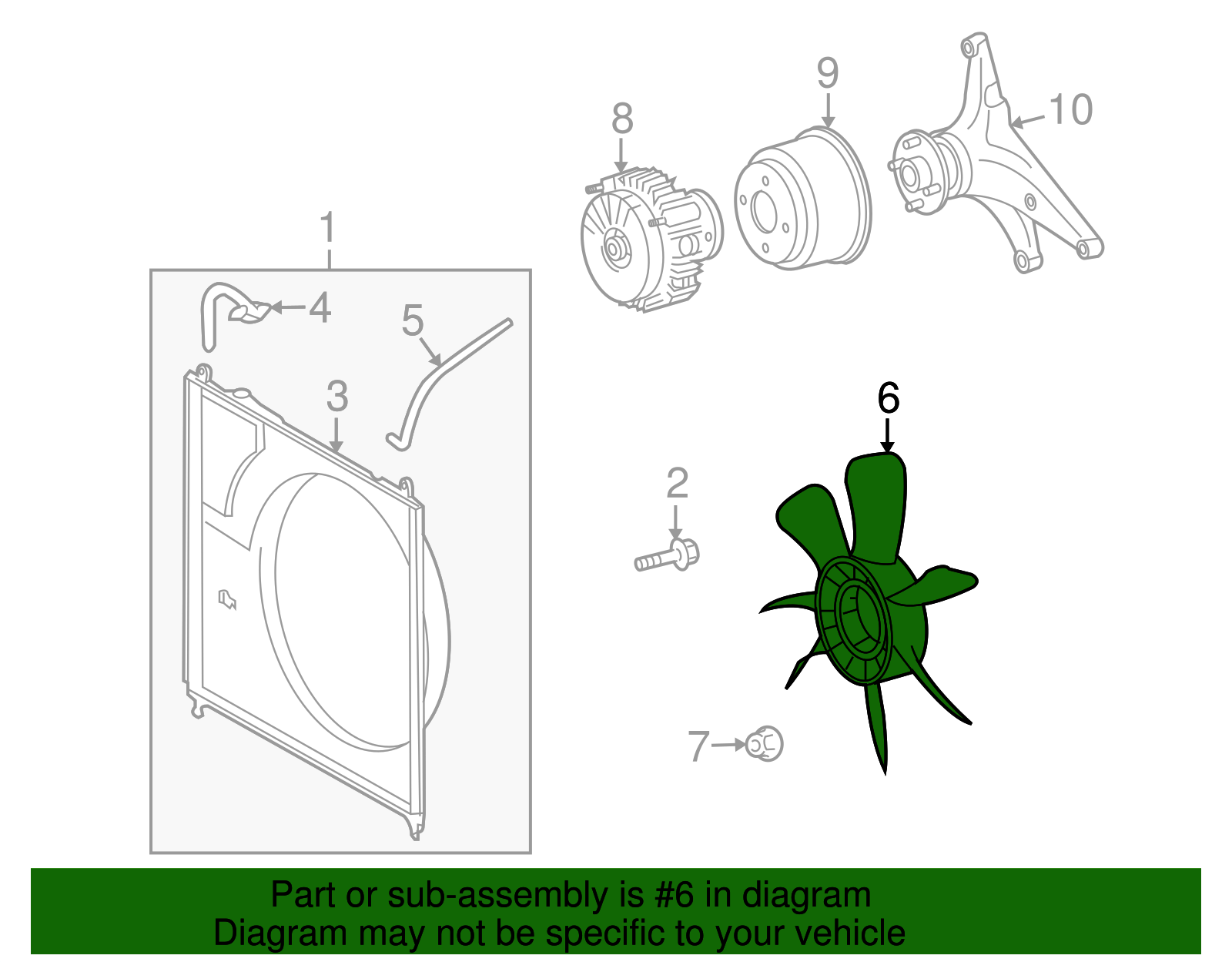 2007-2022 Toyota 2007-2022 Toyota - Fan Blade 16361-38020 | Discount ...