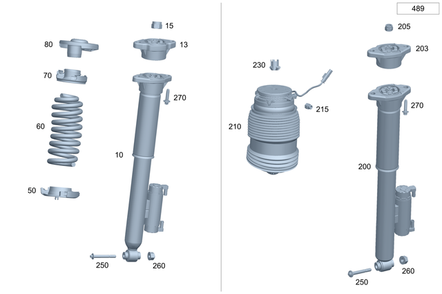 Mercedes shock absorber store