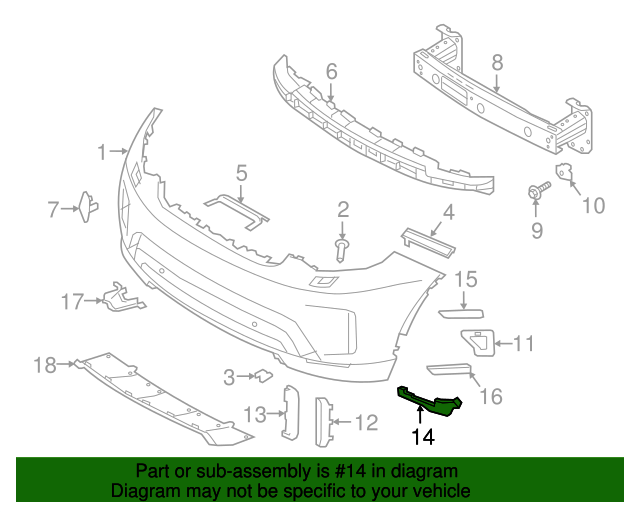 Genuine OEM Lower Deflector Part# LR082832 Fits 2017-2023 Land Rover ...