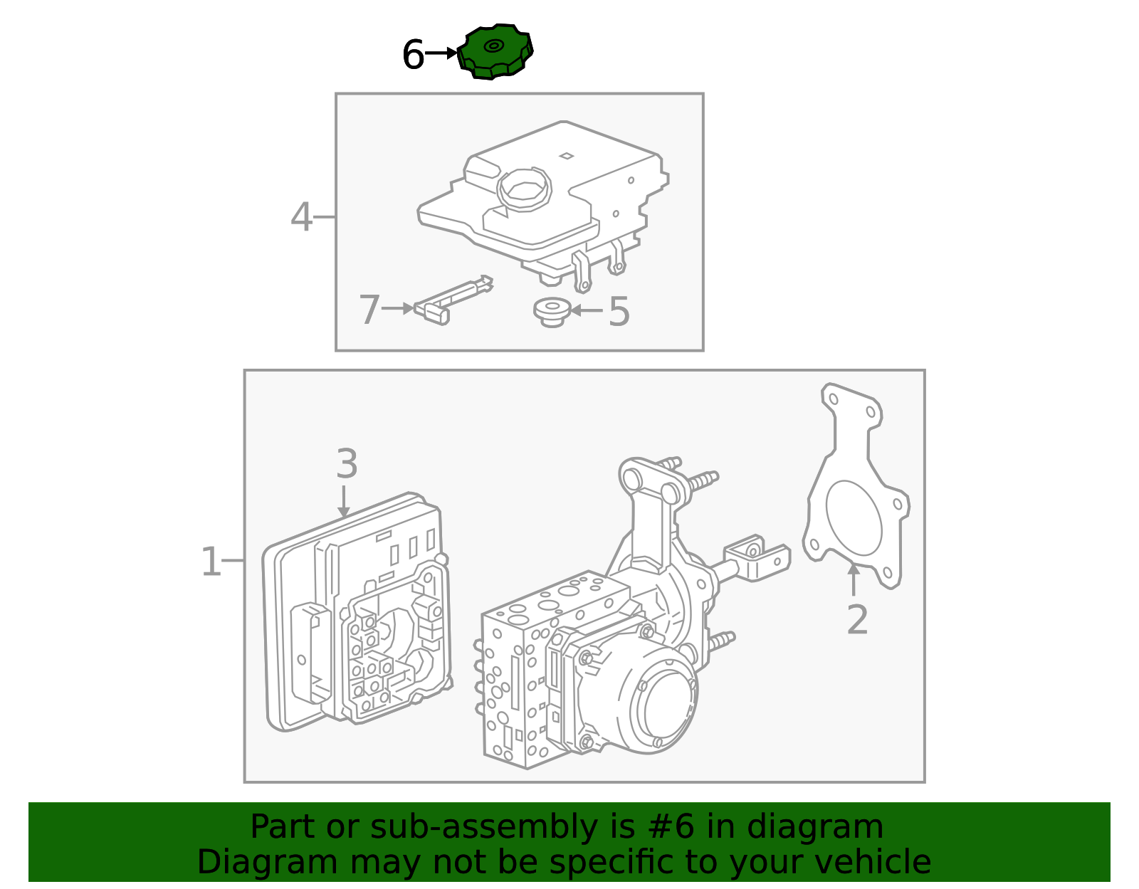 2019-2025 GM Brake Master Cylinder Reservoir Cap 84502401 GM ...