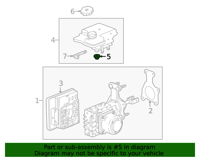 2016-2023 GM Brake Master Cylinder Reservoir Seal 84559518 | GM Parts ...