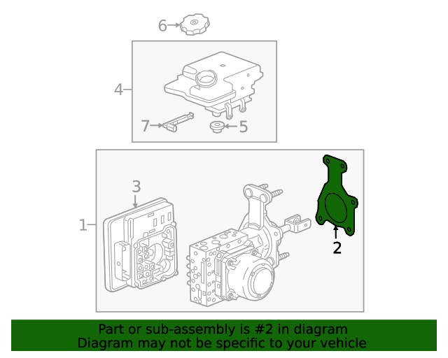 2019-2024 GM Brake Master Cylinder Gasket 84417422 GM | GMPartsDirect.com