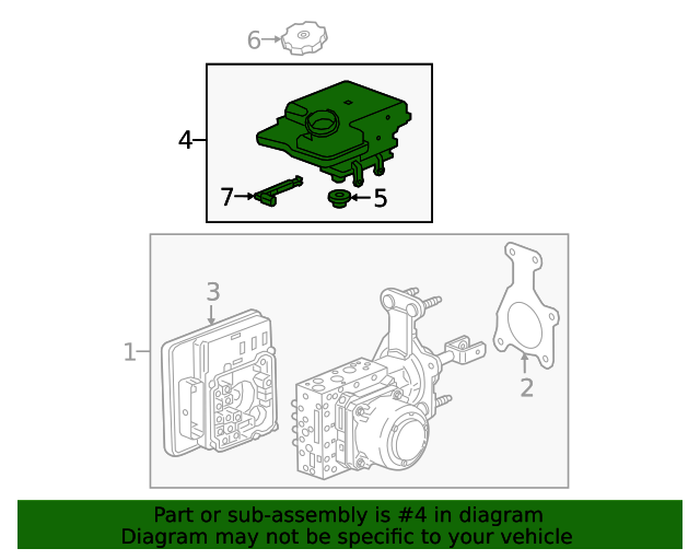2019-2024 GM Brake Master Cylinder Reservoir 84417426 GM ...