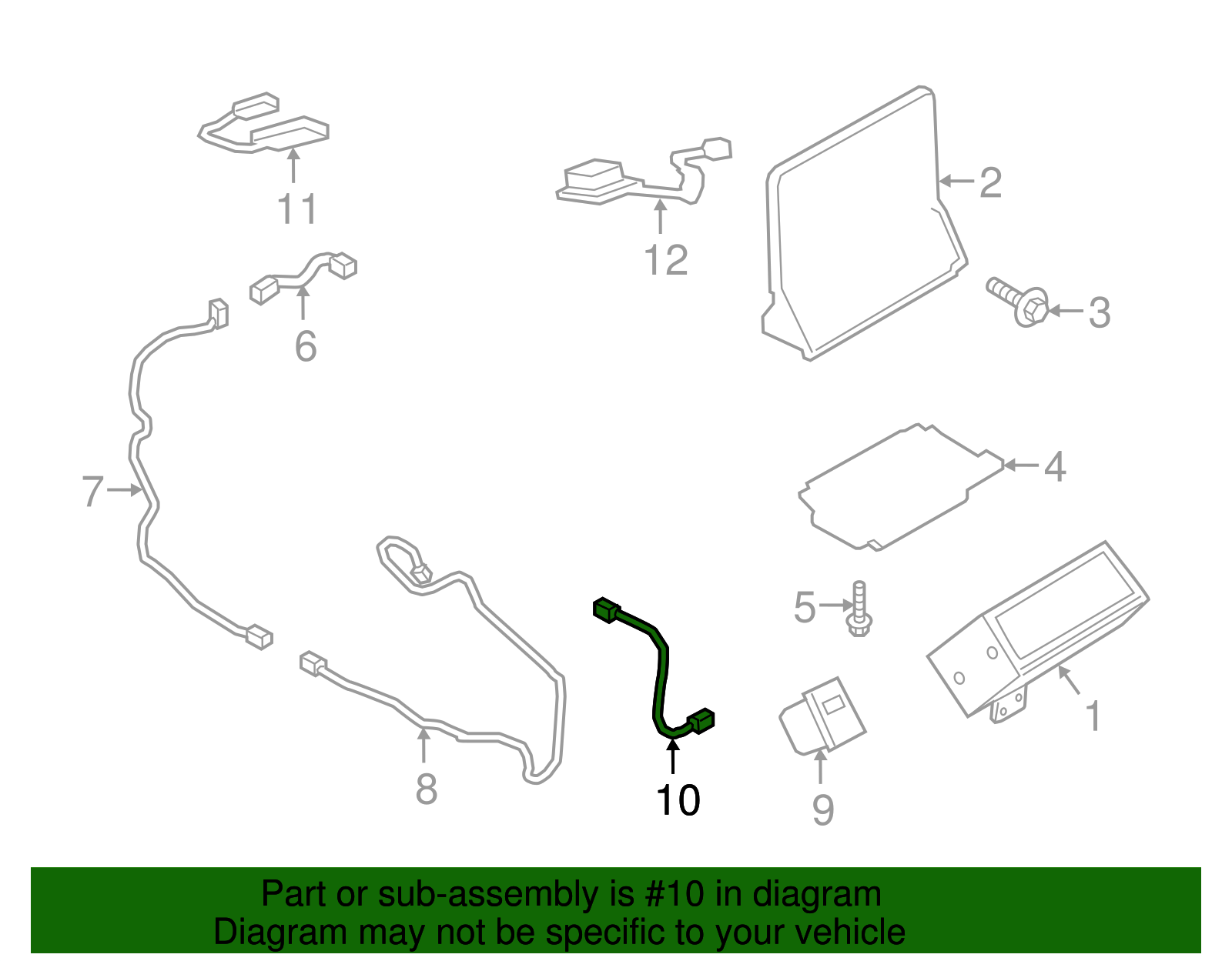 2018-2024 Ford Transceiver Cable JL1Z-14D202-GA | QuirkParts