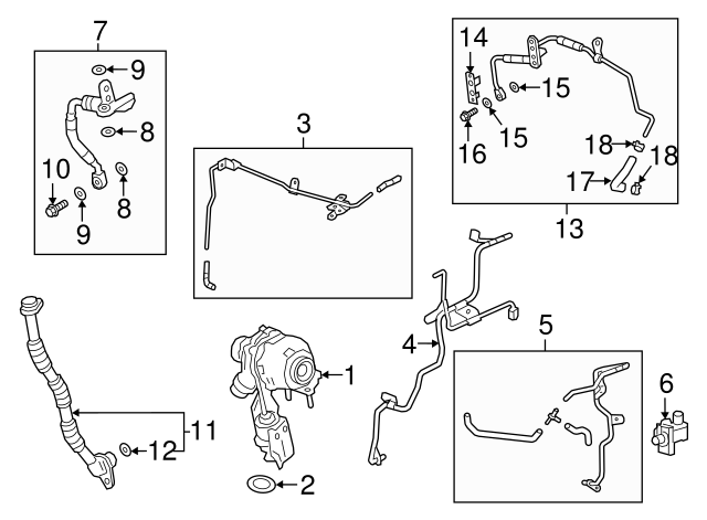 2017-2019 GM Turbocharger 55510775 GM | GMPartsDirect.com