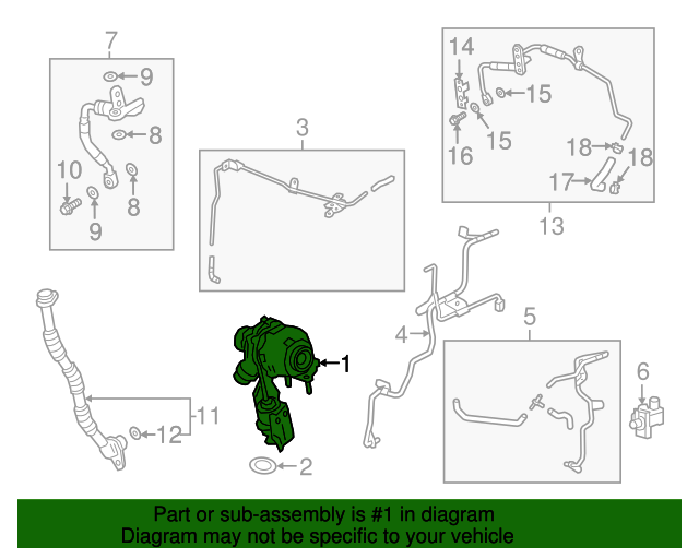 2017-2019 GM Turbocharger 55510775 GM | GMPartsDirect.com