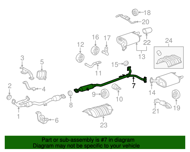 17420-0P230 - Intermediate Pipe - 2012-2017 Toyota Camry | OEM Genuine ...