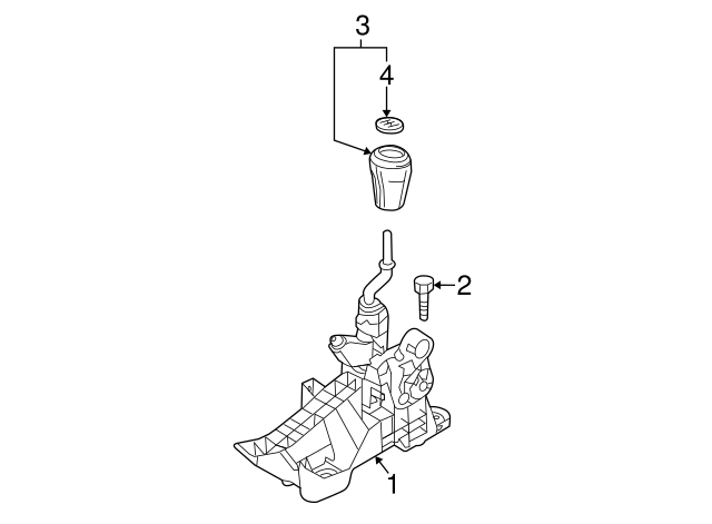 2010-2013 Mazda 3 Manual Transmission Shift Lever BBM2-46-100F | OEM ...