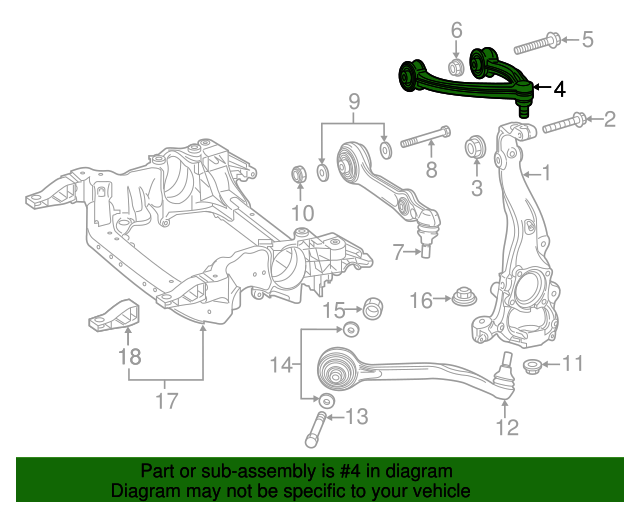 222-330-98-02 - Upper Control Arm 2014-2020 Mercedes-Benz | Mercedes ...