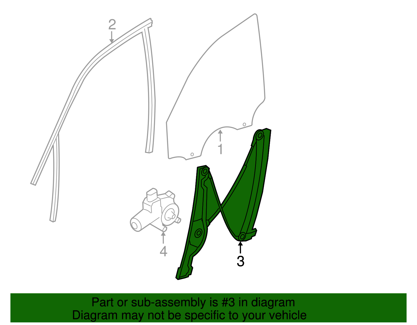 51337281885 - 2012-2019 BMW Window Regulator (51-33-7-281-885) | BMW of ...