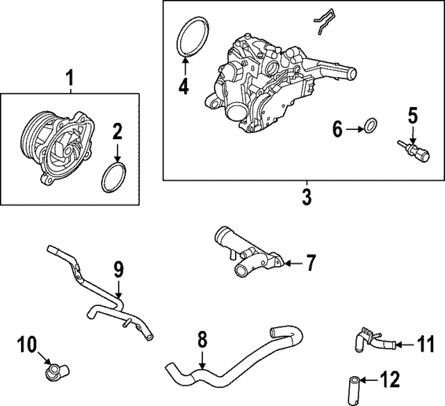 2021-2024 Nissan Rogue Water Pump 21010-6RC0A | Nissan Parts Store