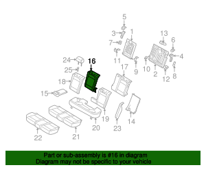 52207170275 - 2007-2013 BMW X5 Upper Pad (52-20-7-170-275) | BMW of ...