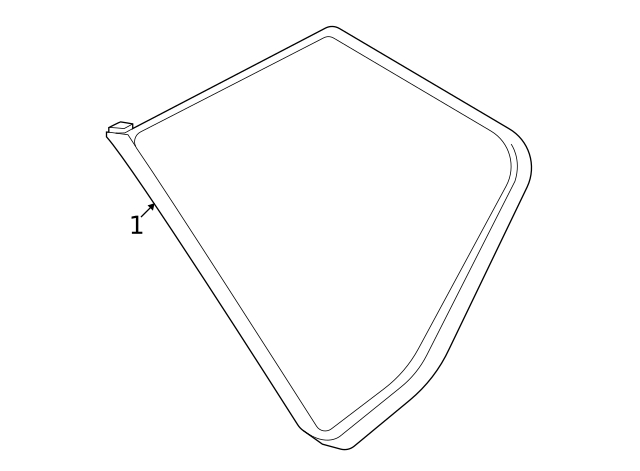 83301-6RA0A - Quarter Glass - 2021-2023 Nissan Rogue | Nissan OEM Parts ...