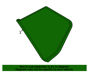 83300-6RR0A - Quarter Glass 2021-2024 Nissan Rogue | Nissan Parts ...