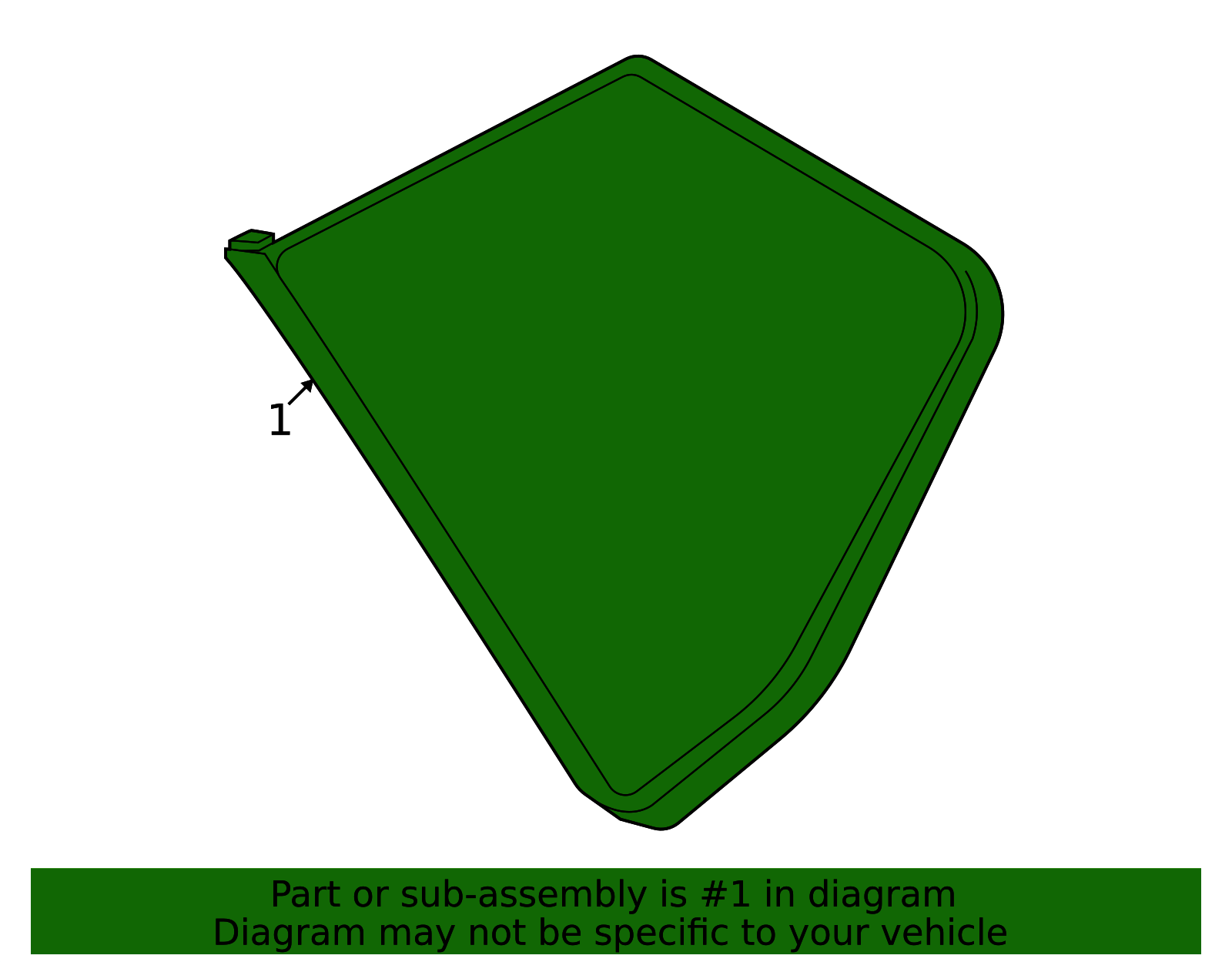 2021-2025 Nissan Rogue Quarter Glass 83300-6RR0A | Burien Nissan Parts