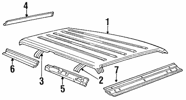 1984-1991 Ford Header Panel d9az7403408a | TascaParts.com