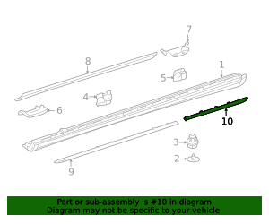 213-698-15-00 - Rear Molding 2018-2023 Mercedes-Benz | Mercedes-Benz ...