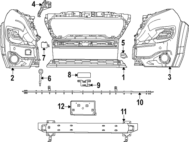 2023-2024 Ram Lower Cross-Member 68582602AA | Mopar Parts Canada
