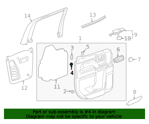 84363355 - Door Trim Panel Seal 2019-2025 GM | Gateway Buick GMC Parts