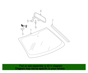 04864015AD - Glass Seal Kit - 1984-2017 Mopar | Mopar Parts Canada