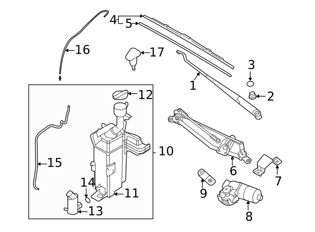 Genuine Washer Reservoir for 2021-2023 Hyundai | Part# 98611-AA000 ...