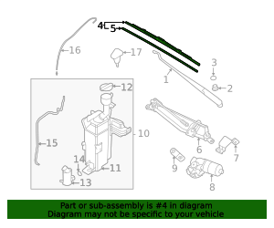 2021-2025 Hyundai Wiper Blade 98360-AA000 | OEM Parts Online