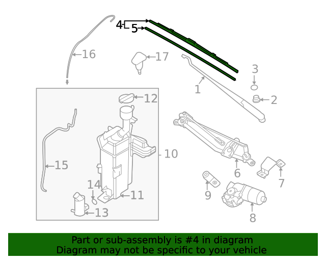 98360-AA000 - Windshield Wiper Blade 2021-2024 Hyundai | AutoNation Parts