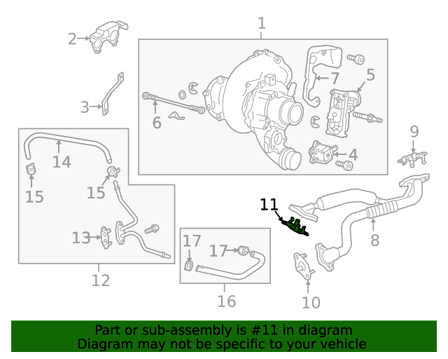 2019-2024 GM Turbo Oil Inlet Pipe 12663528 GM | GMPartsDirect.com
