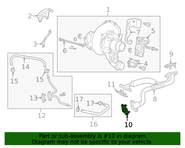 2019-2024 GM Turbo Oil Return Pipe Gasket 12663529 | GMPartsDirect.com