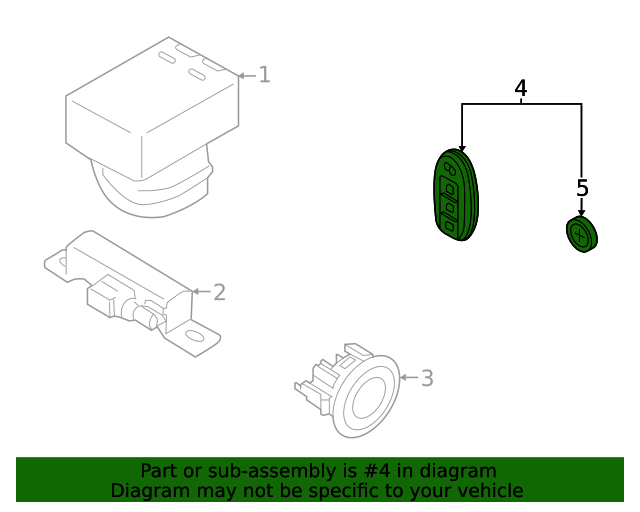 285E3-6LY1E - Keyless Entry Transmitter 2023-2024 Nissan | Nissan Parts ...