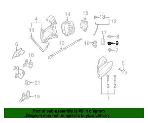 Genuine BMW 51-41-7-053-791 | Handle, Inside Plug | FREE Shipping on ...