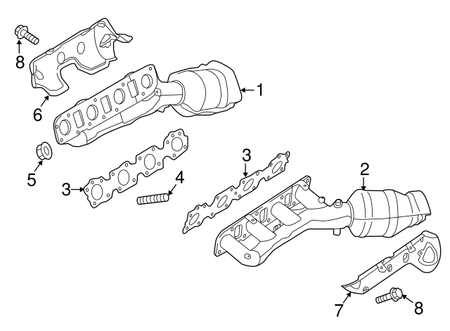 2024 Nissan TITAN Mnfd W/Converter 140F2-9FU0A | OEM Parts Online