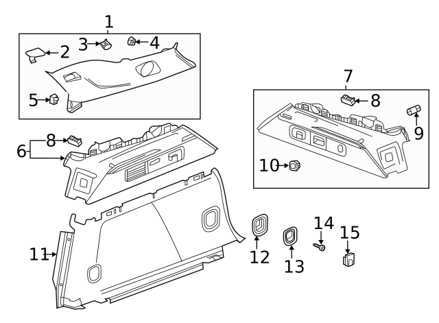 84981375 - Quarter Trim Panel 2021-2023 Buick Envision | GMPartsNow